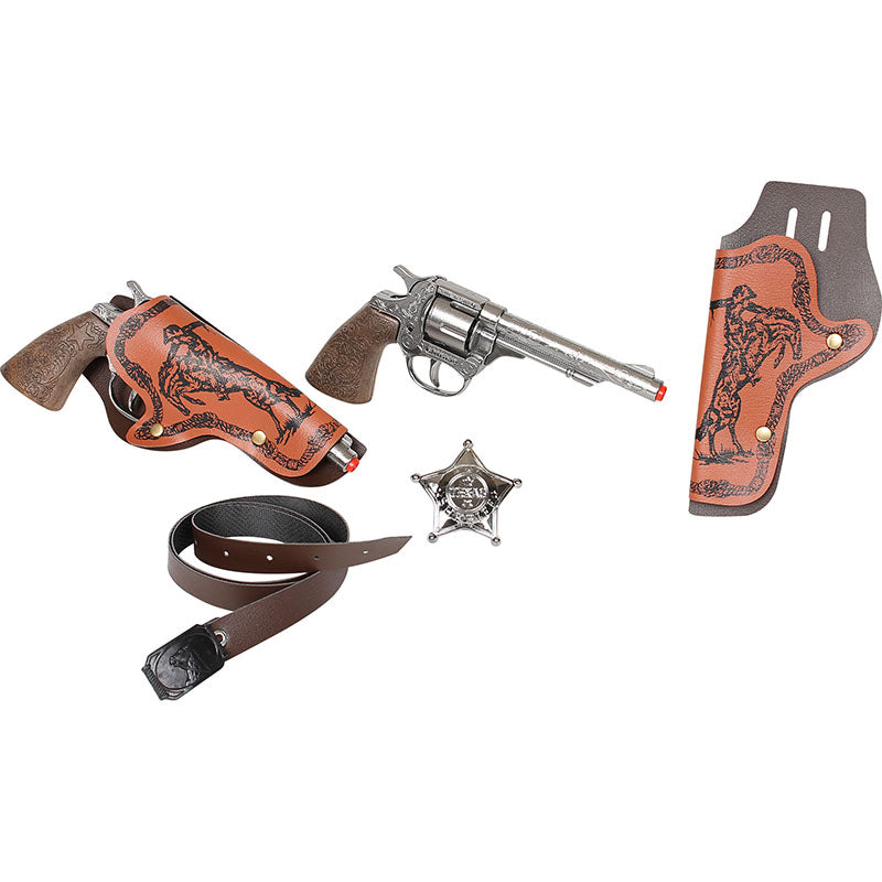 Gonher Wild West Metal Cap Gun 2 Pack Set - 8 Shot — AirsoftEire