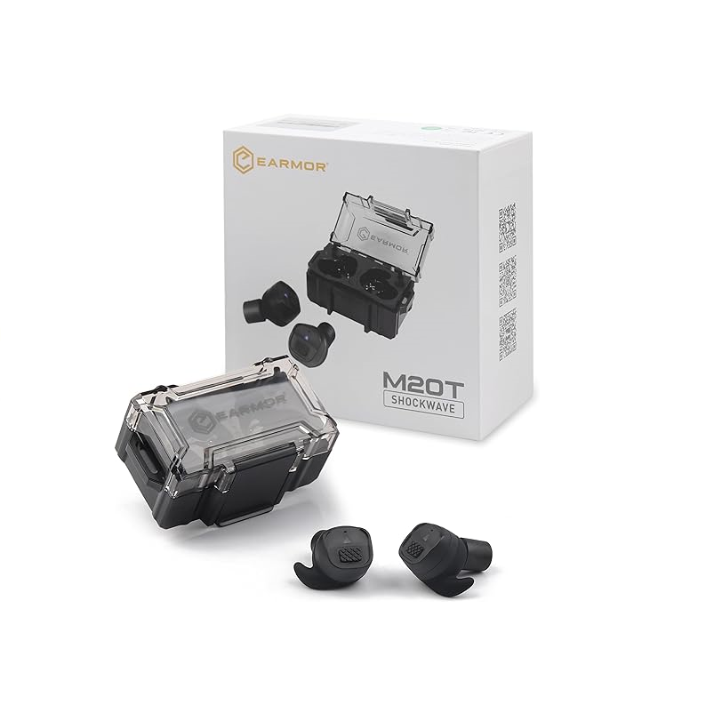 Earmor M20T Shockwave Protector Earbuds - Black — AirsoftEire