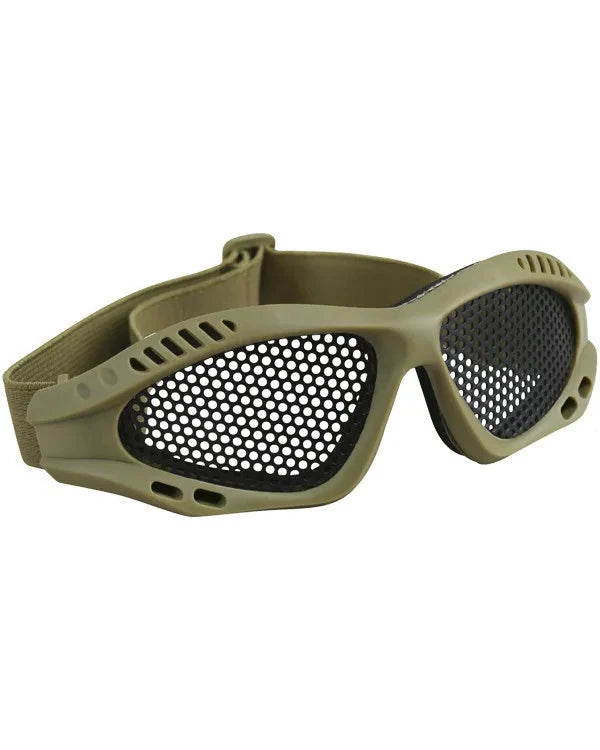 New WoSport Tactical Mesh Glasses - Tan — AirsoftEire