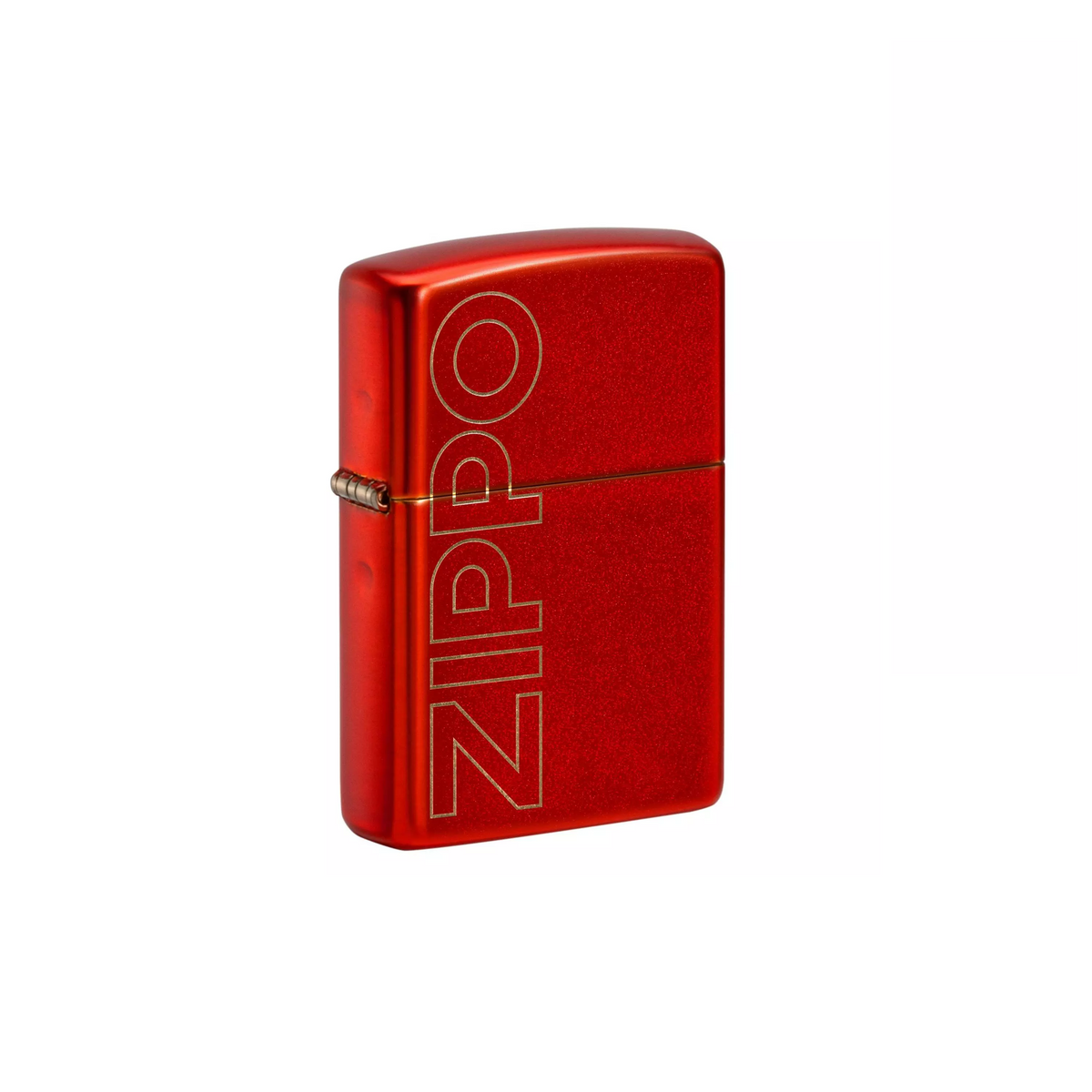 Zippo Metallic Red Logo Lighter - 60005926 — AirsoftEire