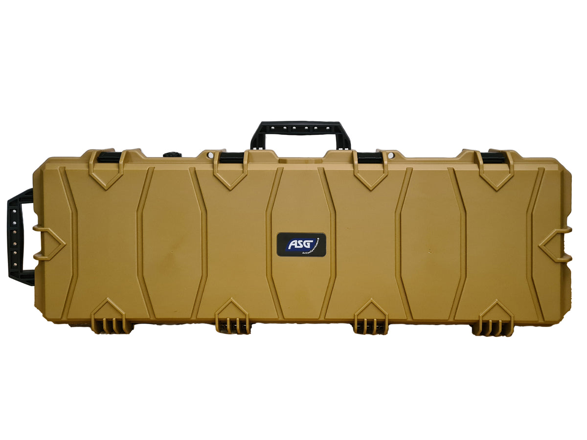 ASG Tactical Hard Rifle Case With Wheels - Tan - 100x35x14cm — AirsoftEire