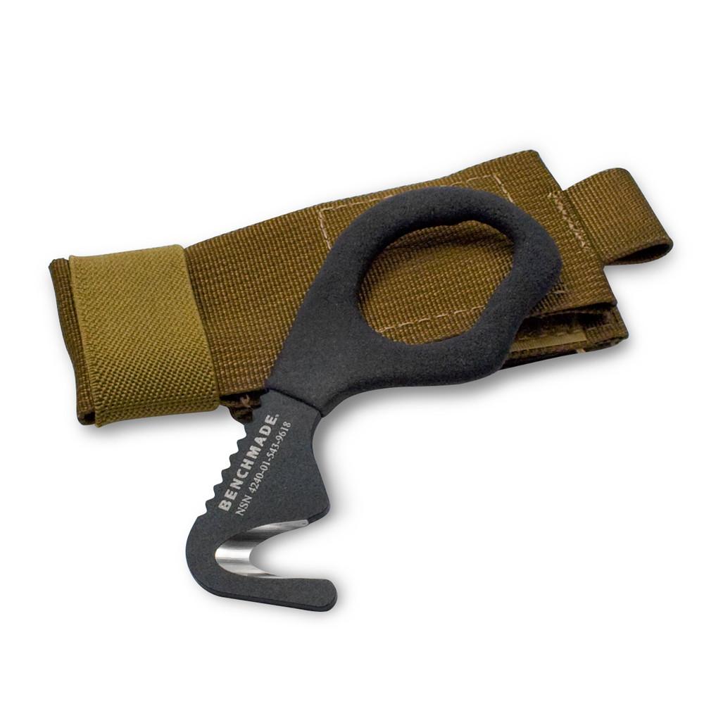 Benchmade Strap/Belt Cutter - Tan Sheath — AirsoftEire