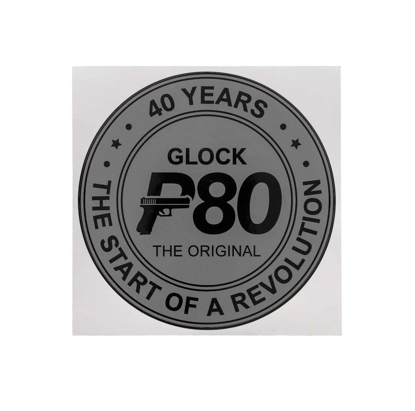 Glock P80 Anniversary Sticker — AirsoftEire